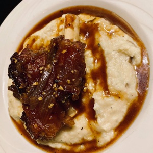 Beer Braised Goat Shanks